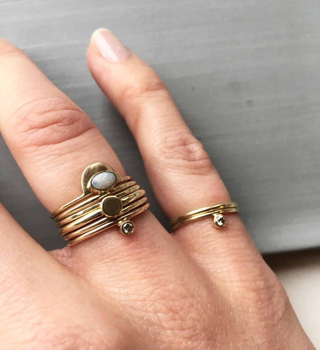 Petit Diamond Ring 14ct gold – IVY & LIV